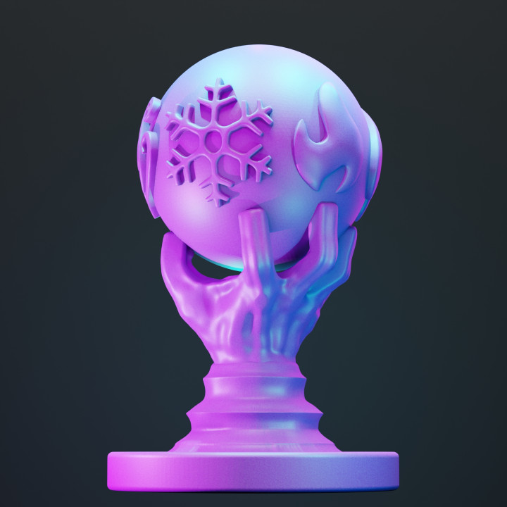 3D Printable Mana Sphere - Pre Supported by Tom's Twisted Tavern