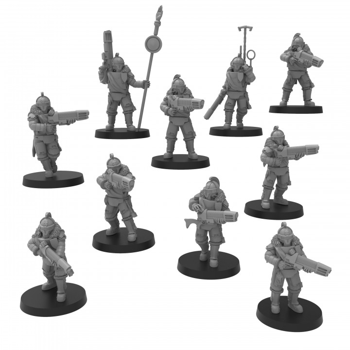 3D Printable Lunar Auxilia Modular Solar Rifles - Presupported by ...