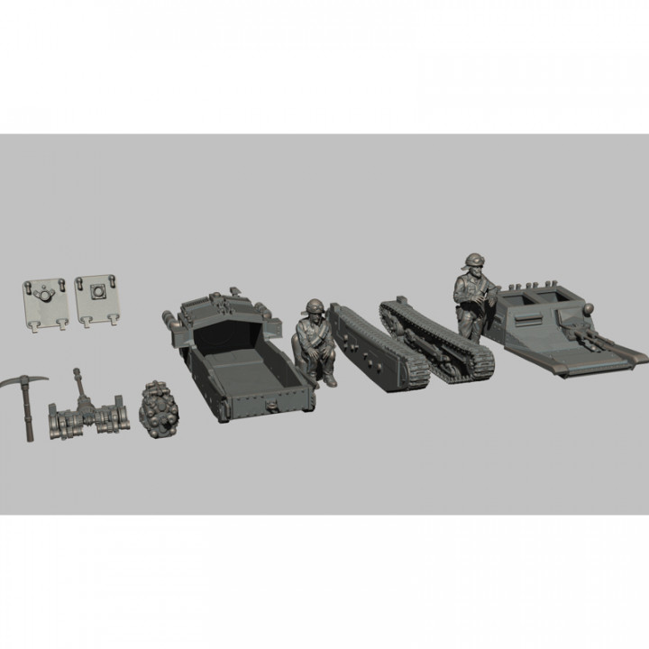 3D Printable Italian Tankette and Crew by Wargames Atlantic
