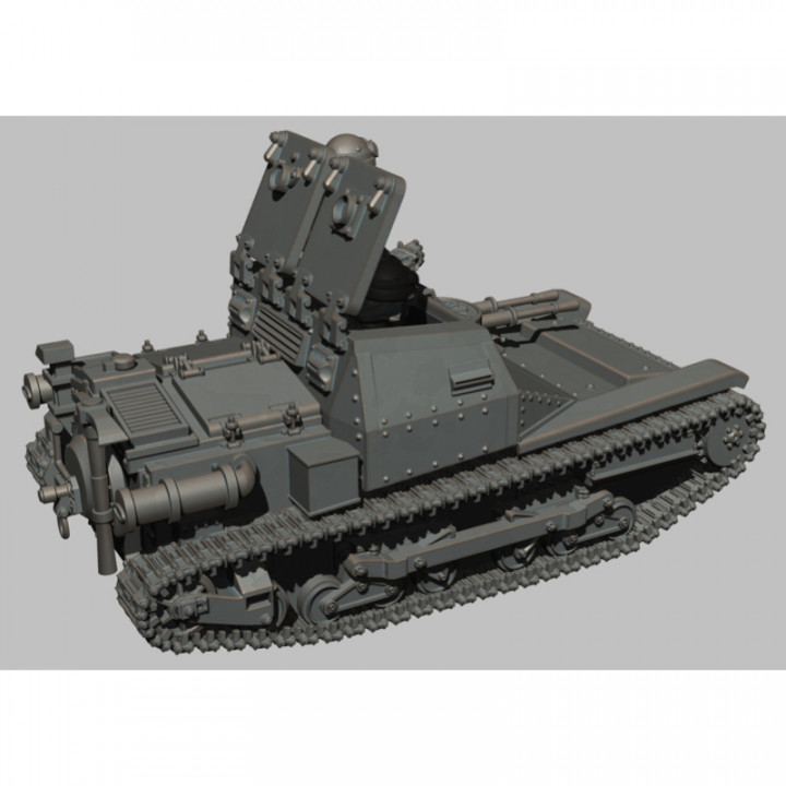 3D Printable Italian Tankette and Crew by Wargames Atlantic