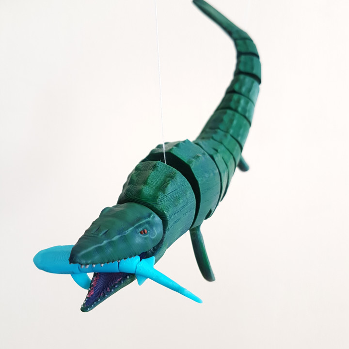 3D Printable Mosasaur Flexi by Boby Green Creations
