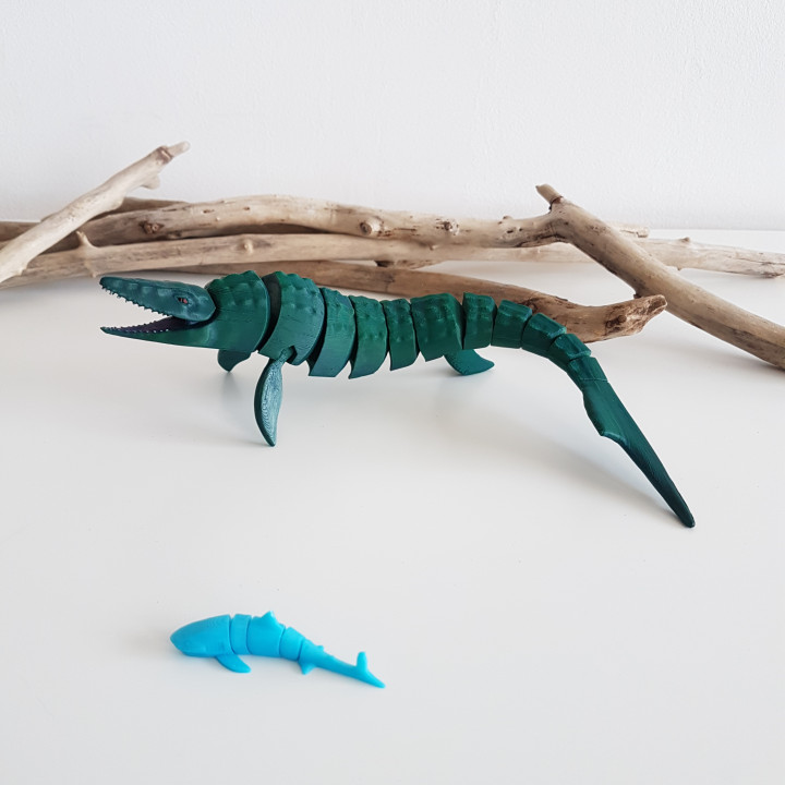 3D Printable Mosasaur Flexi by Boby Green Creations