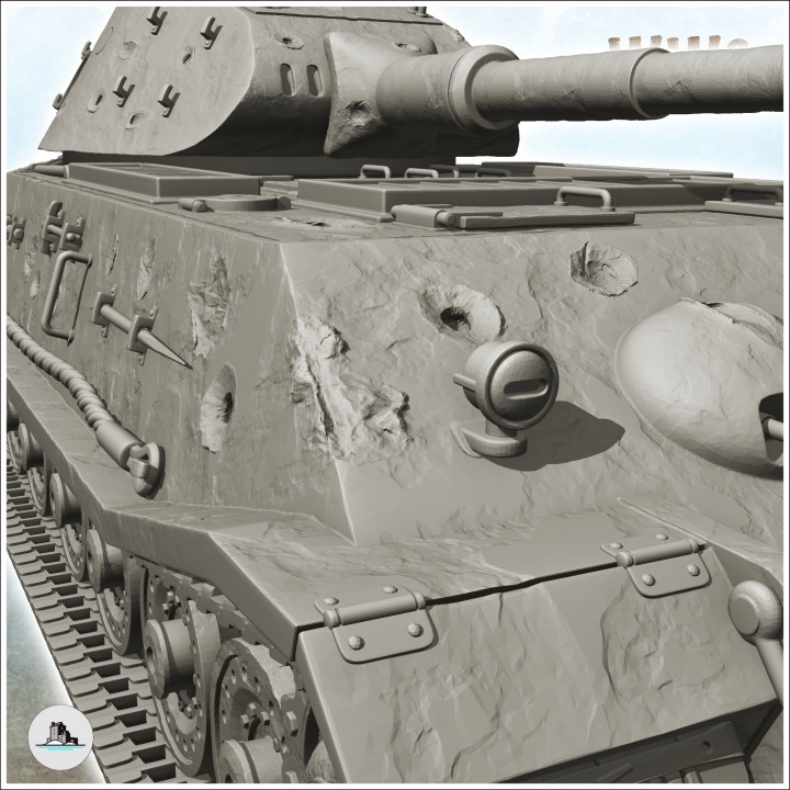 3D Printable Panzer VI Tiger II VK 45.02 (P) - WW2 German Flames of War ...