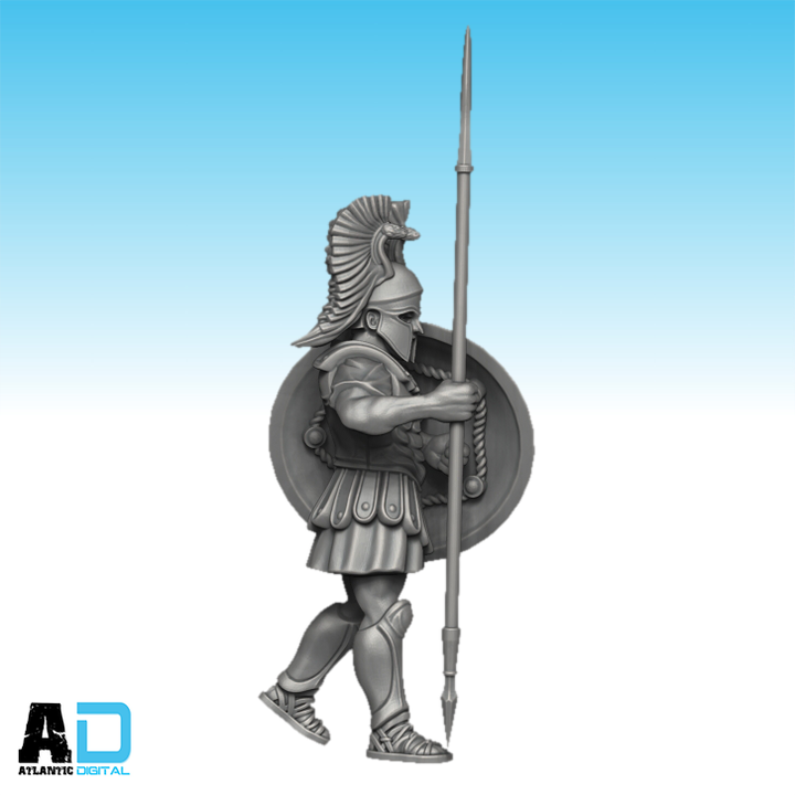 3D Printable Greek Hoplites by Wargames Atlantic