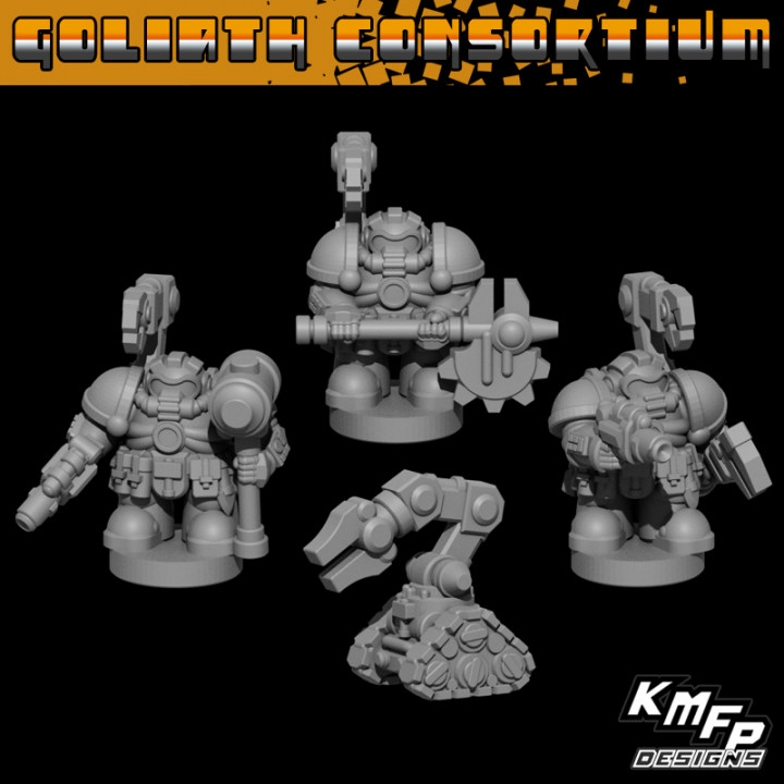 3D Printable Goliath Consortium Guildmasters & Guildpriests (6-8mm) by ...