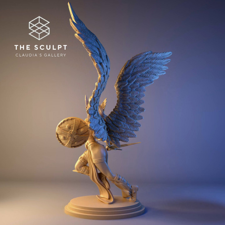 3D Printable Mist- Valkyrie of the nordic mythology by Claudia'Sculpts