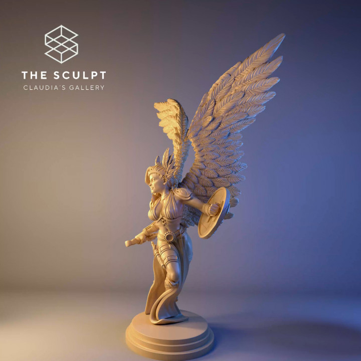 3D Printable Mist- Valkyrie of the nordic mythology by Claudia'Sculpts