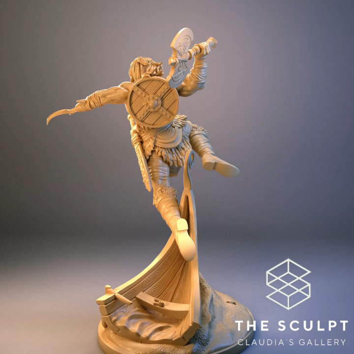 3D Printable Tyr - God from Norse mythology by Claudia'Sculpts