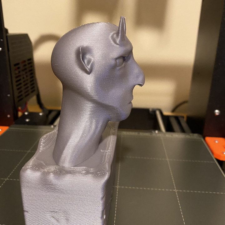 3D Printable Demon sculpt encased in stone by Robert Hartshorn