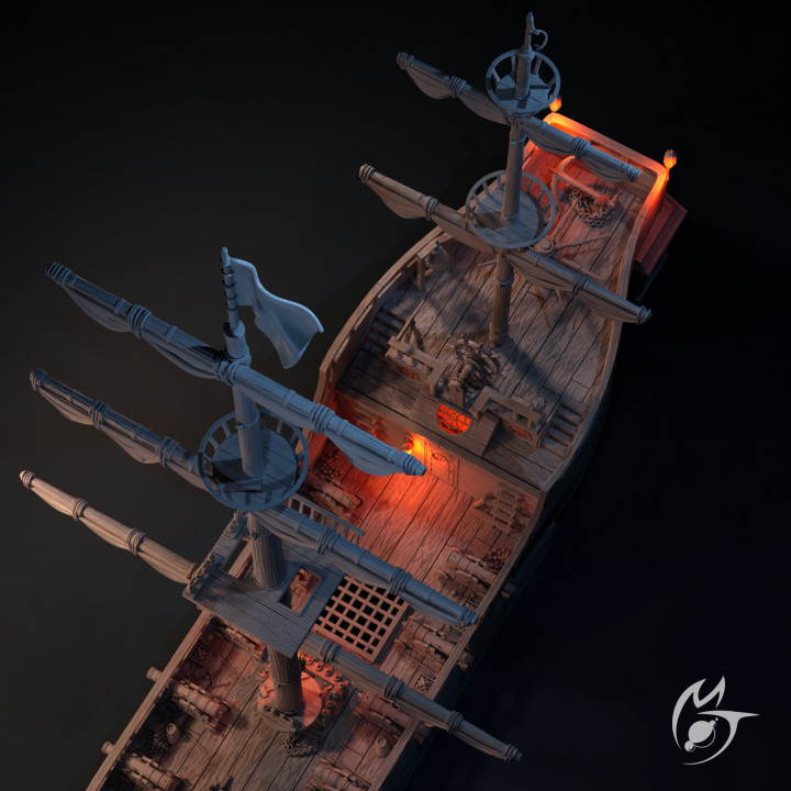 3D Printable Ship Main Deck Bundle - Modular OpenLOCK terrain by Making ...