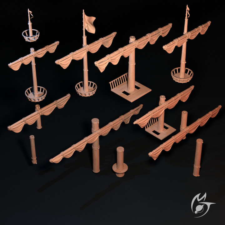 3D Printable Ship Main Deck Structure - OpenLOCK modular terrain by ...