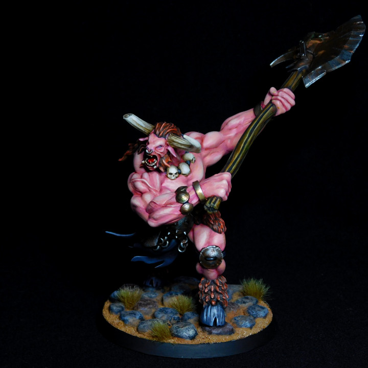 3D Printable Minotaur Doomlord by Magori Minaitures
