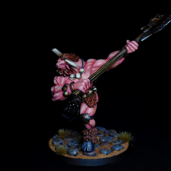 3D Printable Minotaur Doomlord by Magori Minaitures