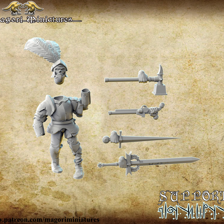 3D Printable Fallen hero by Magori Minaitures