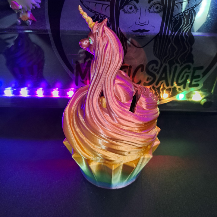 3D Printable Unicorn Cupcake Containers by MysticSaige