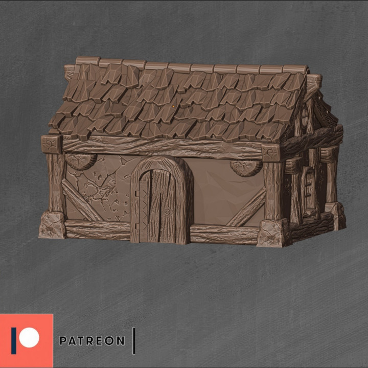 3D Printable Medieval House by RFIPRINTS