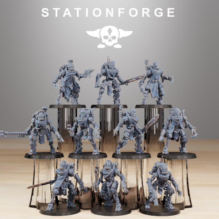 3D Printable Scavenger Junkbots Builder Kit by Station Forge