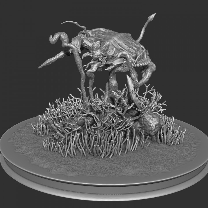 3D Printable Aquatic Creatures Diorama by Nick Gizelis