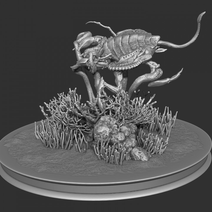 3D Printable Aquatic Creatures Diorama by Nick Gizelis