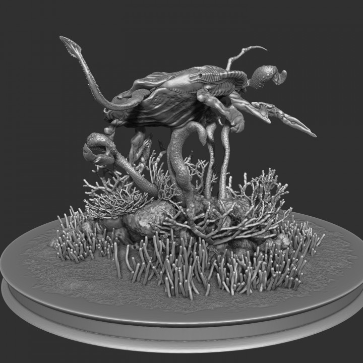 3D Printable Aquatic Creatures Diorama by Nick Gizelis