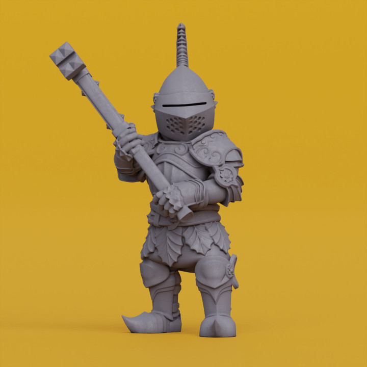 3D Printable Bullywug Knight A by vector.miniatures