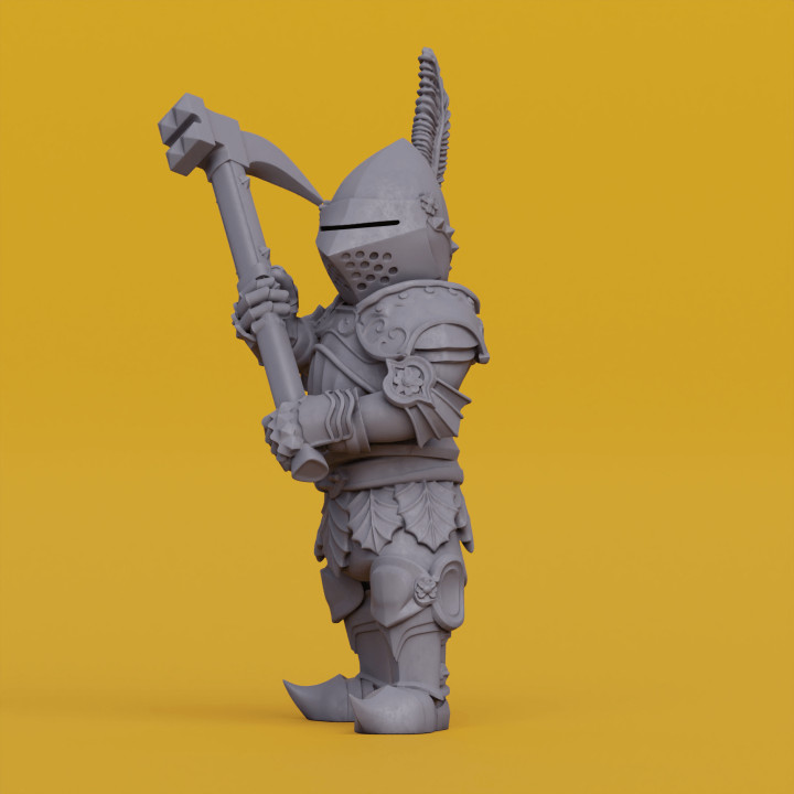 3D Printable Bullywug Knight A by vector.miniatures