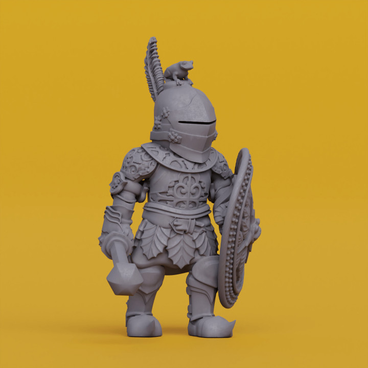 3D Printable Bullywug Knight J by vector.miniatures