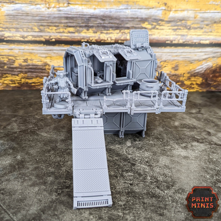 3D Printable Stack City Terrain - Part 2 - Railings by Print Minis