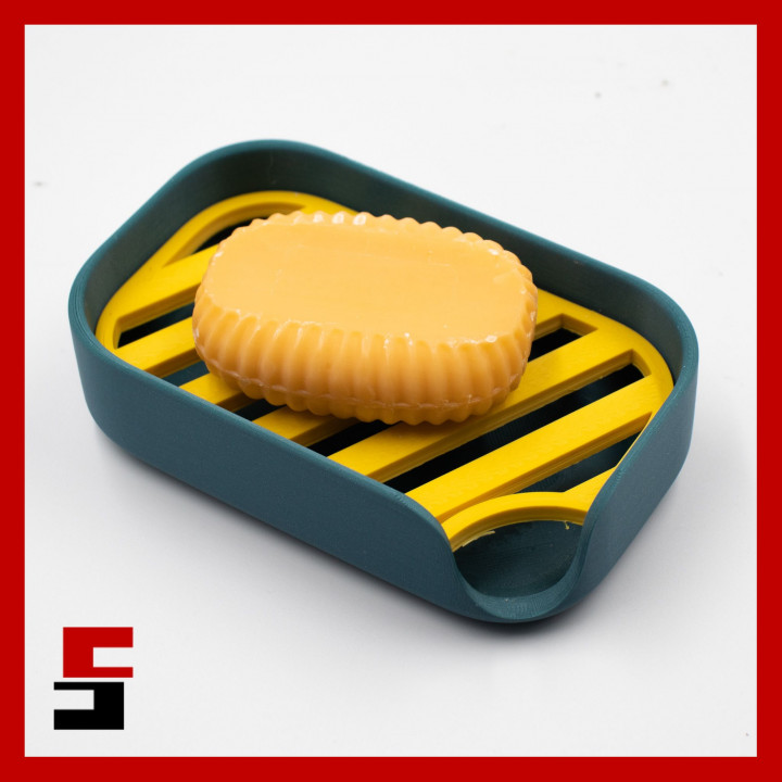 3D Printable Soap Holder Tray Home Decor by sliceables