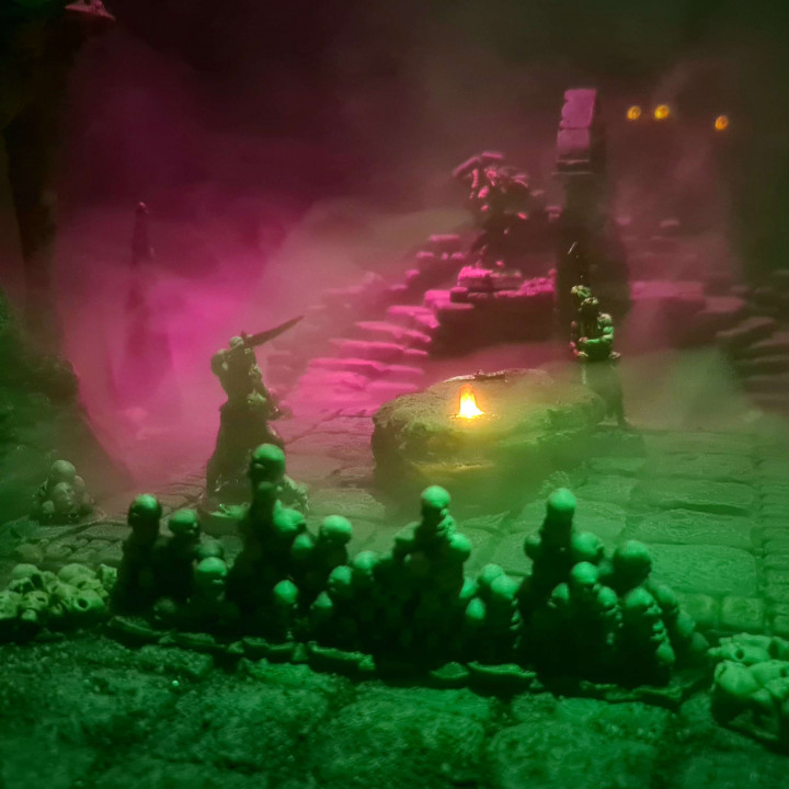 3D Print of LED Brazier (Fantasy LEDS Kickstarter) by Bakov