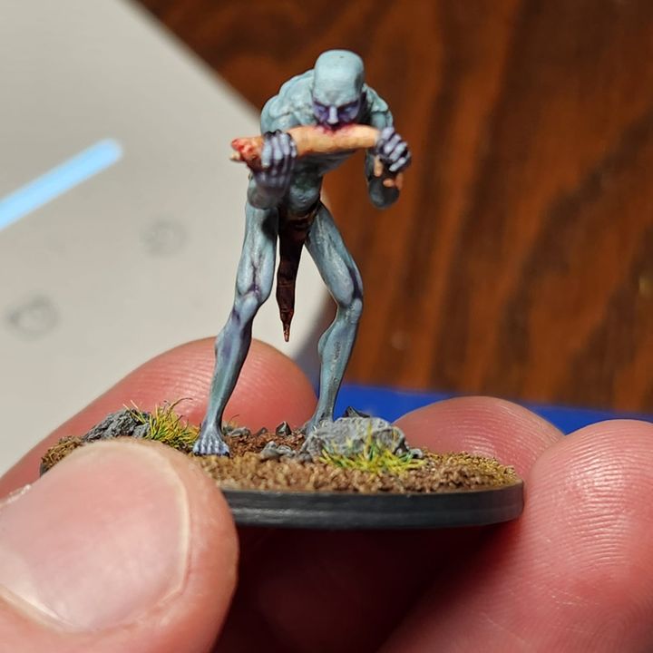 3D Print of Ghoul Mob - Tabletop Miniatures (Pre-Supported) by Bonecrusher