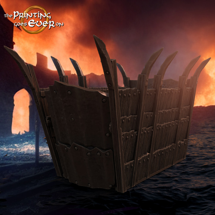 3D Printable Orc Siege Rafts - Large and Small - Supportless by The ...