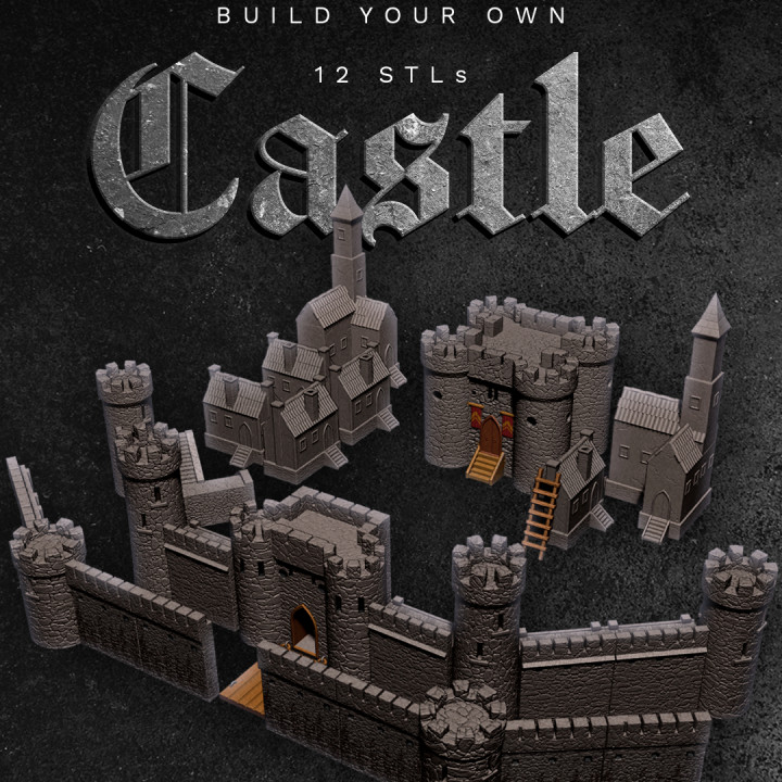 3D Printable Build Your Own Castle by Stlflix