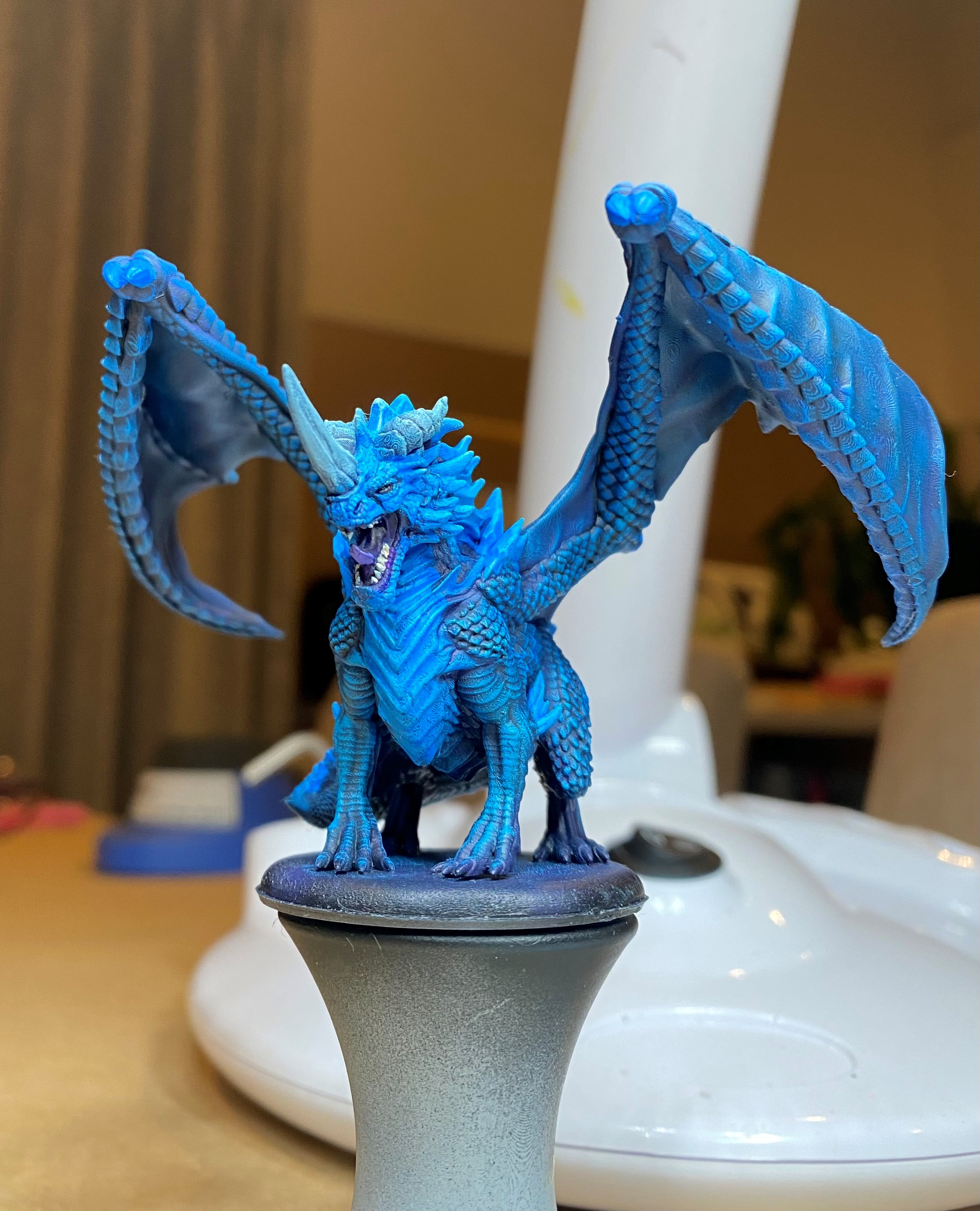 3D Printable Blue Dragon by Arcknight LLC