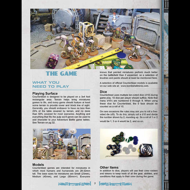 3D Printable Counterblast 2nd Edition by Bombshell Miniatures