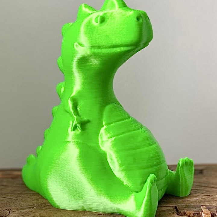 3D Printable Chubby T-Rrex Dinosaur by IK3D