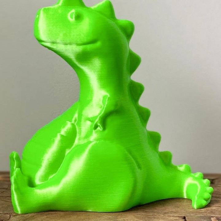 3D Printable Chubby T-Rrex Dinosaur by IK3D