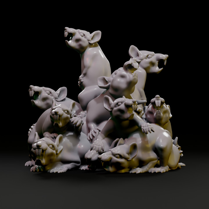 3D Printable Rat Sworm by Arcknight LLC