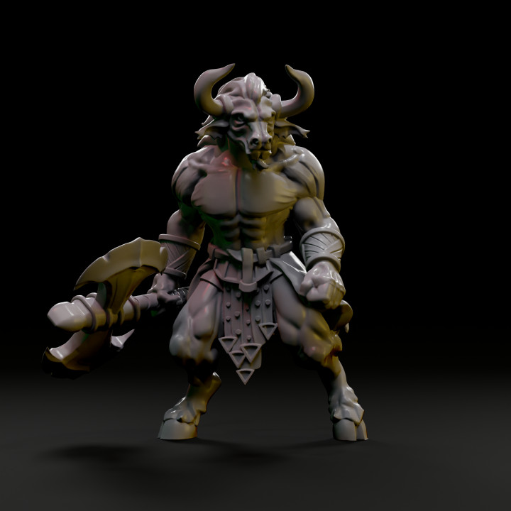 3D Printable Minotaur by Arcknight LLC