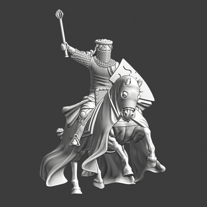3D Printable Medieval knight - charging with raised mace by Northern ...