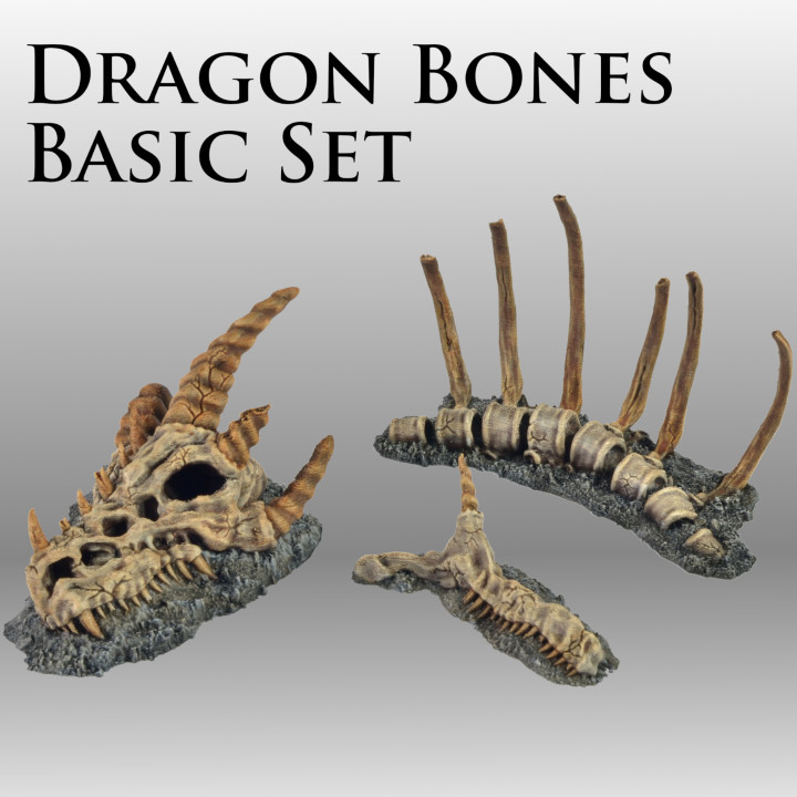 3D Printable Dragon Bones Basic by Dani Amengual