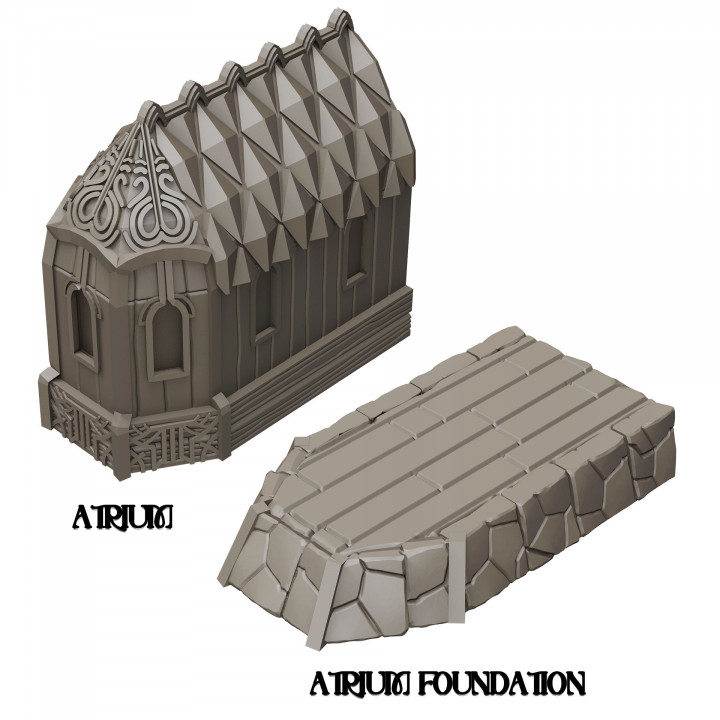 3D Printable Elven Modular Keep by Triple Spire Workshop