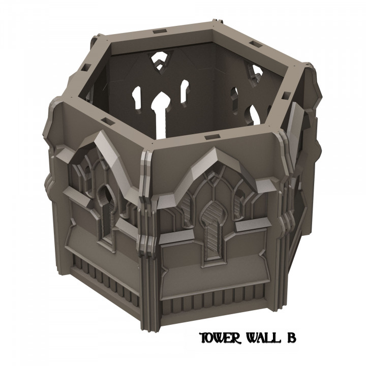 3D Printable Elven Modular Keep by Triple Spire Workshop