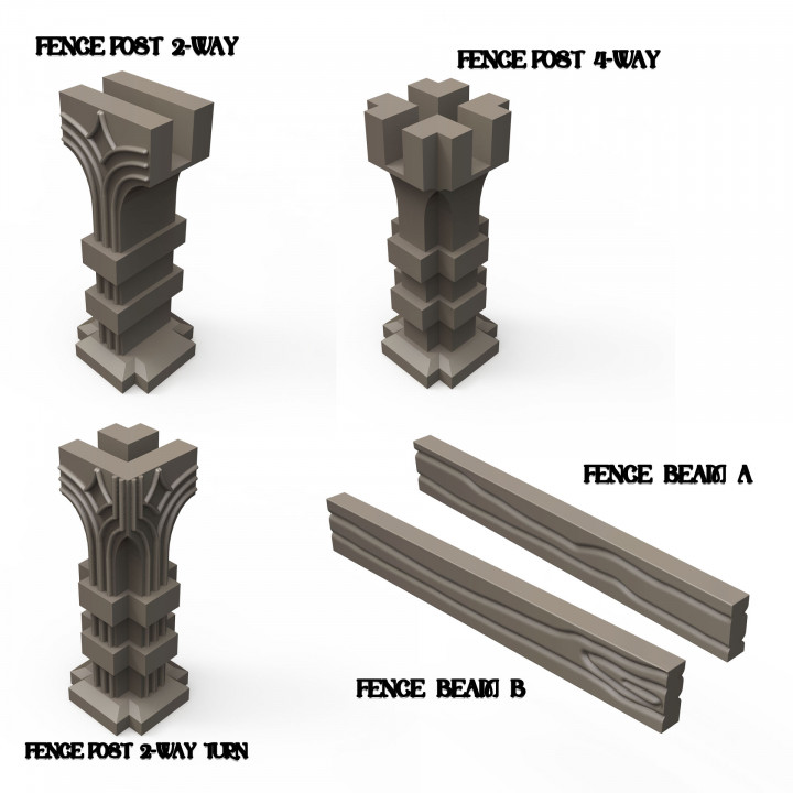 3D Printable Elven Modular Keep by Triple Spire Workshop