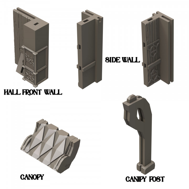 3D Printable Elven Modular Keep by Triple Spire Workshop