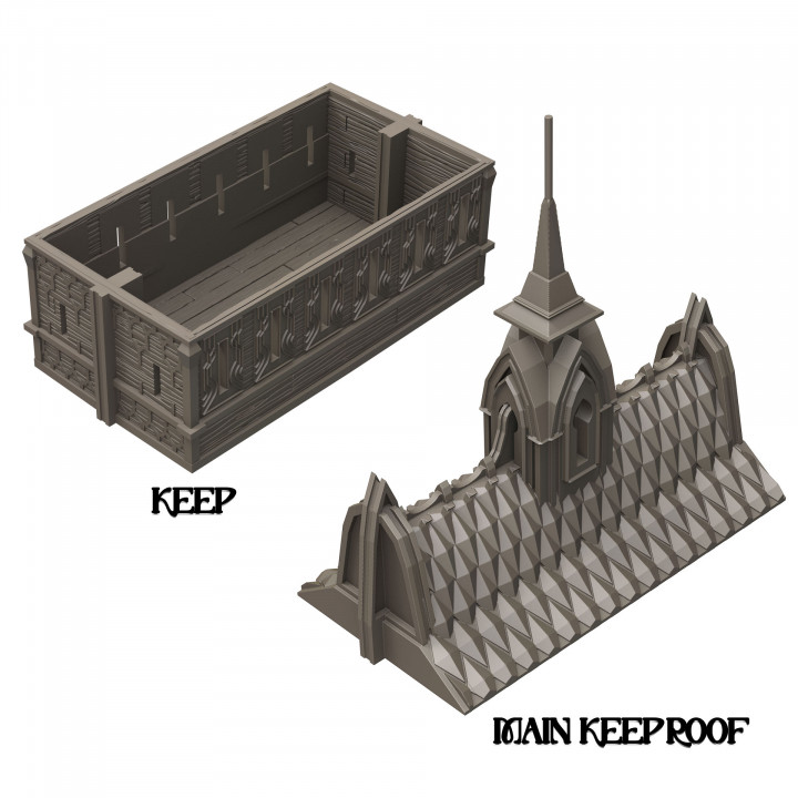 3D Printable Elven Modular Keep by Triple Spire Workshop