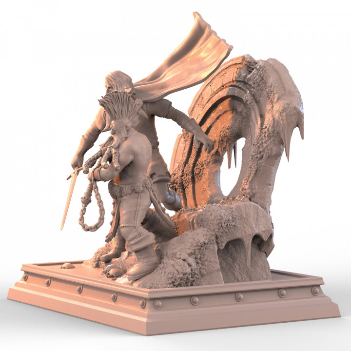 3D Printable Dwarf and Human by Alexei Konev