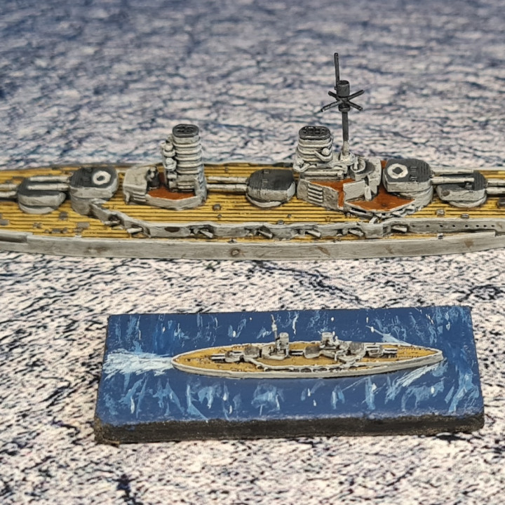 3D Printable WW1 Konig class Battleship by Lee McColl