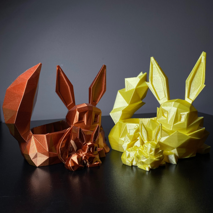 3D Printable Low Poly Jolteon | Pokemon 3D Model by Thin Air 3D