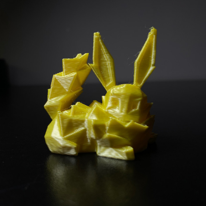 3D Printable Low Poly Jolteon | Pokemon 3D Model by Thin Air 3D